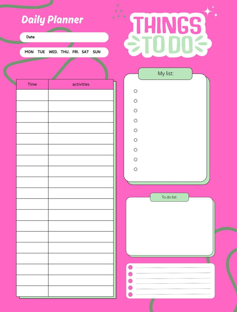 Planner, to Do List, Digital Planner - Etsy