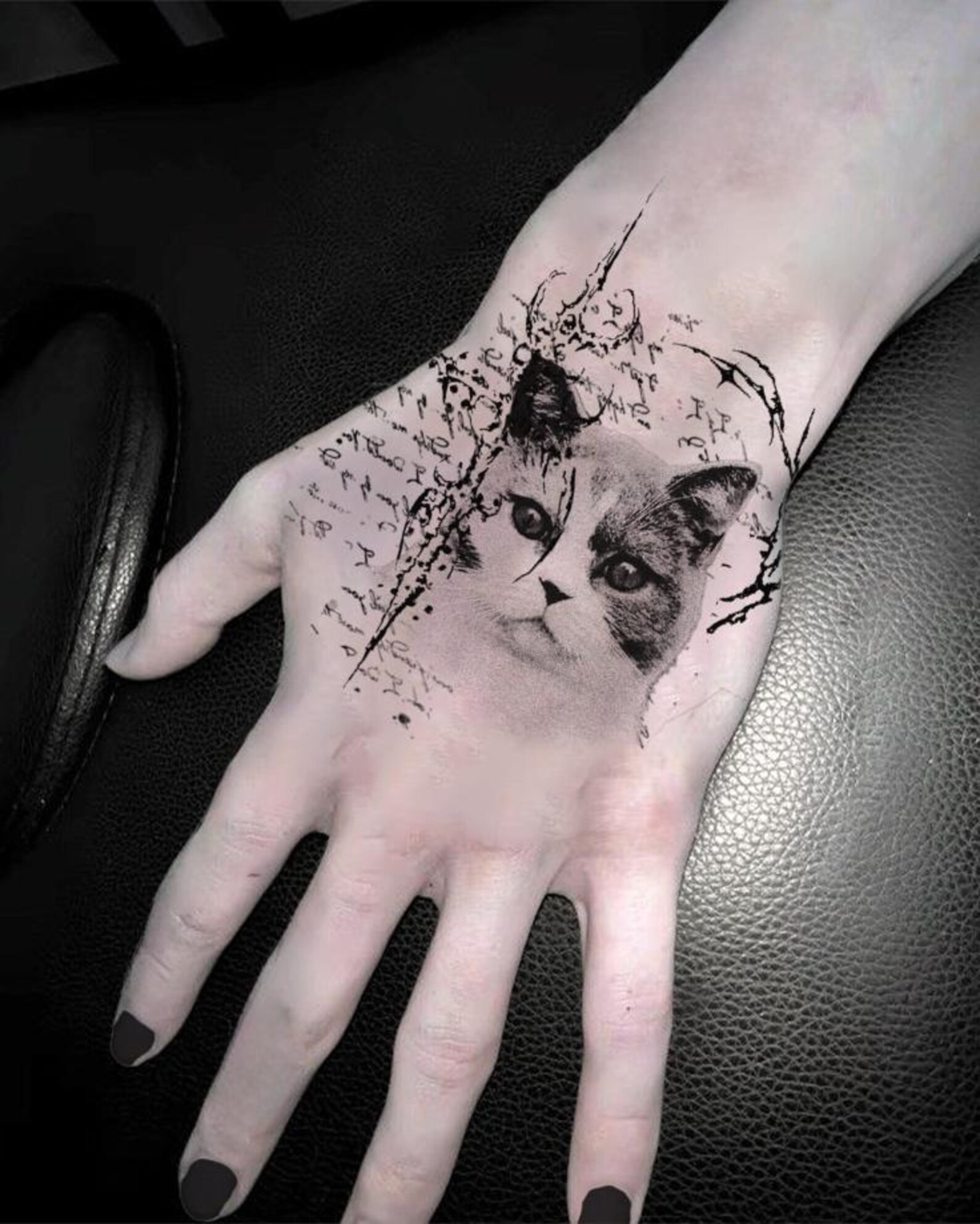 Custom Cybersigilism Pet Tattoo Design: Gothic Dog & Cat Art (digital ...