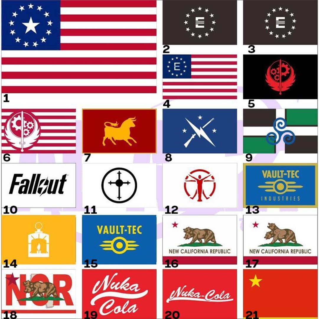 Brotherhood of Steel Flag, Cosplay Flags, Inspired Gamer Cosplay Flags - Etsy Australia