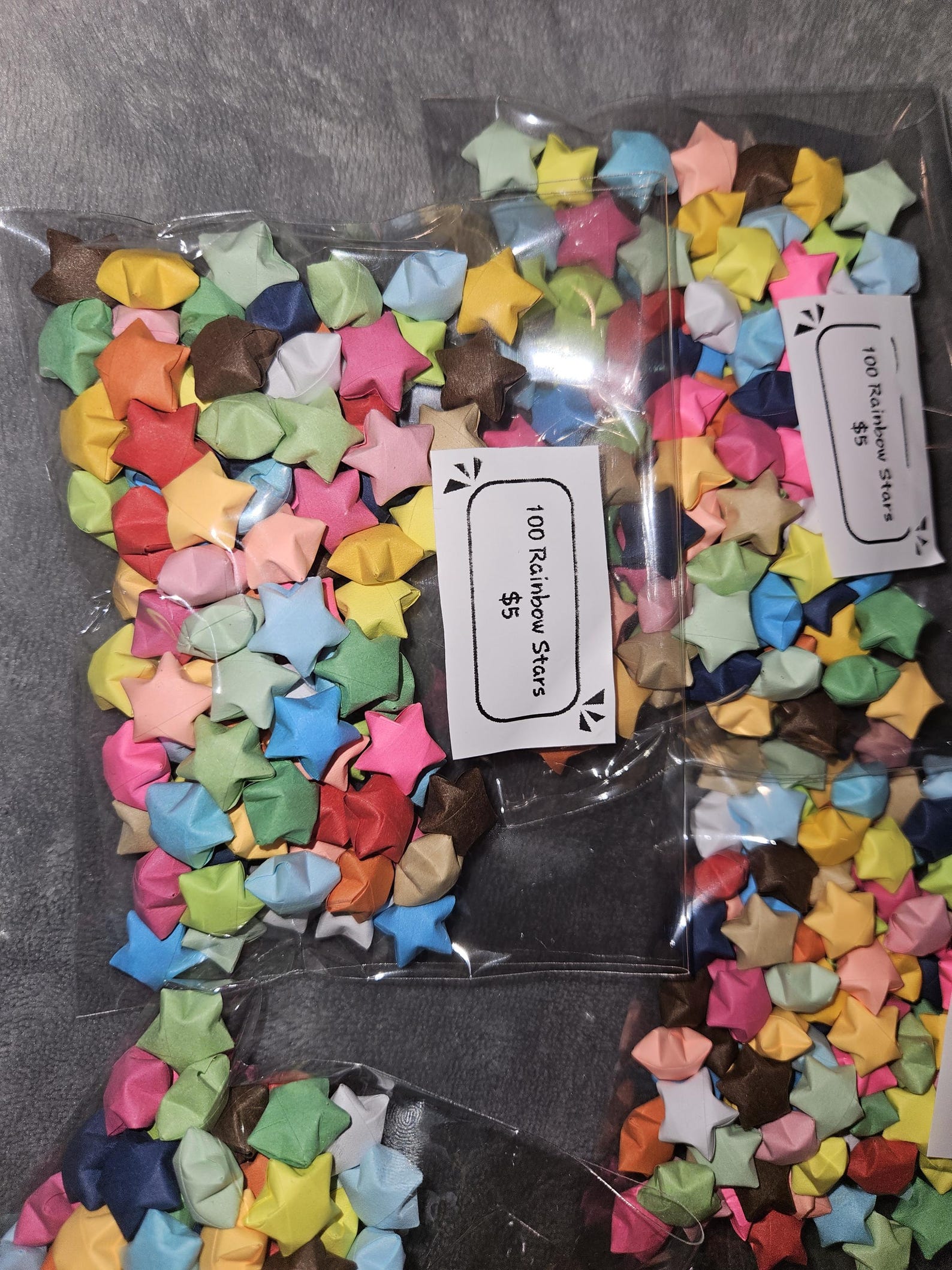 Rainbow Color Origami Stars - Etsy Canada
