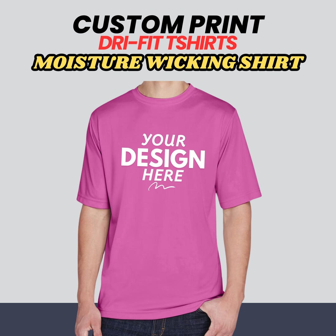 Custom Dri Fit Shirts, Performance Custom Tshirt, Dry Fit Tee ...