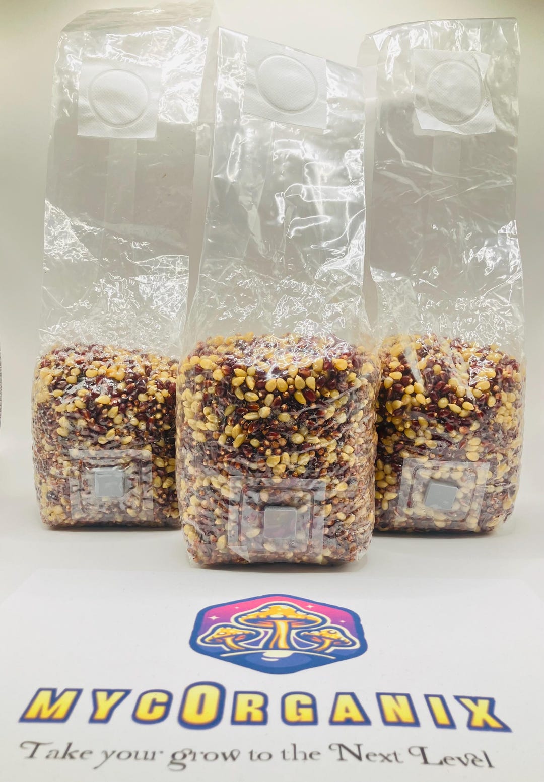 2lb Unicorn Multi Variety Popcorn Grain Spawn Bag With Injection Port ...