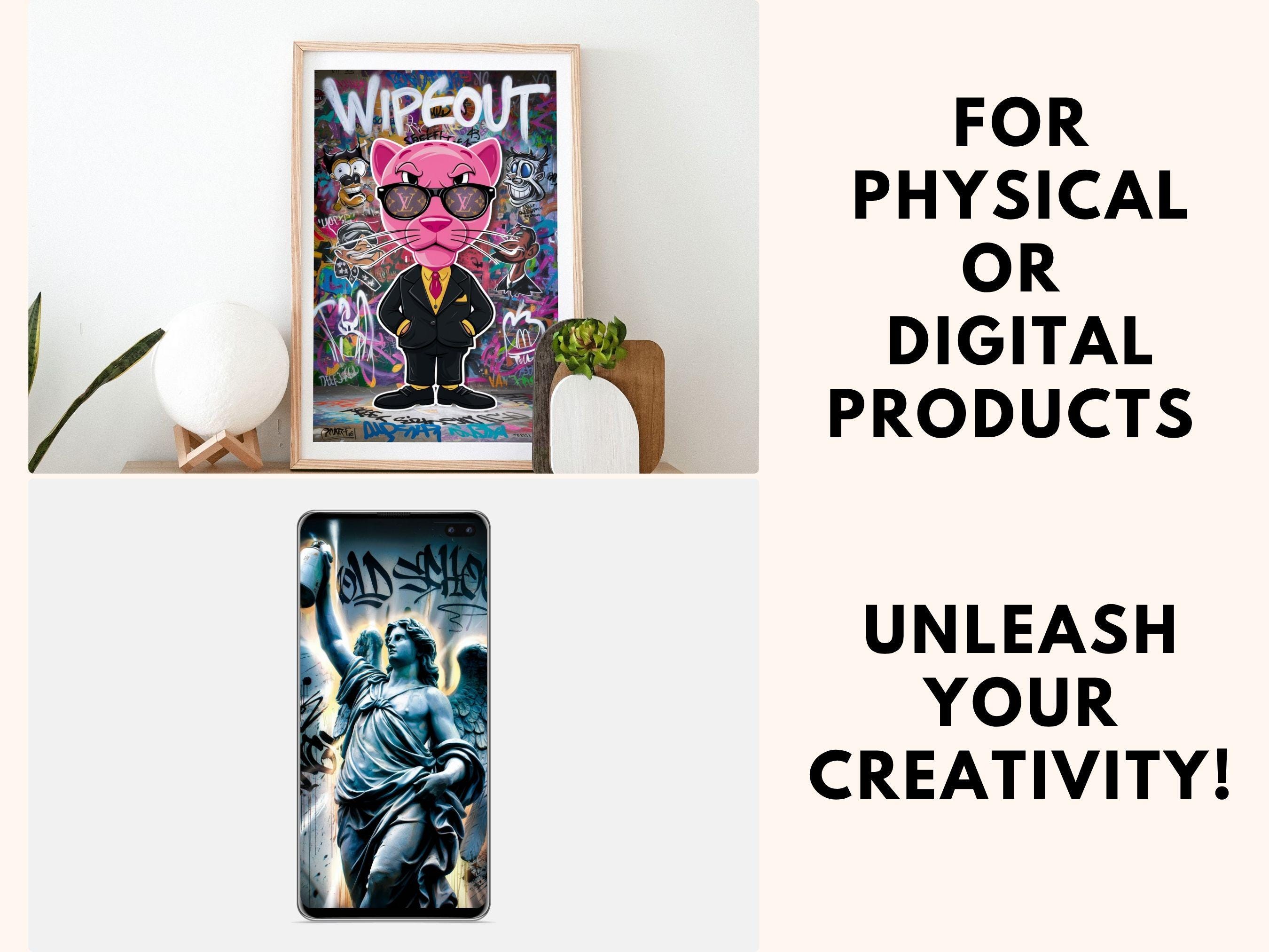 100 Urban Pop Art Poster Bundle | Printable Street Art Graffiti Style ...