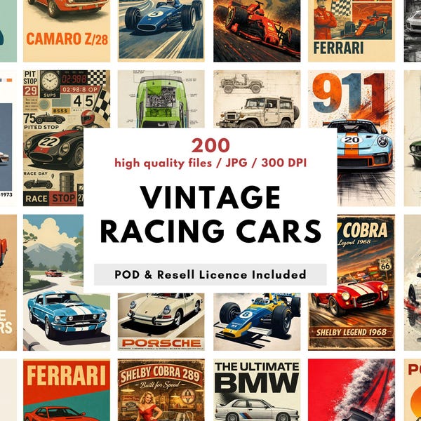 Racing Posters - Etsy
