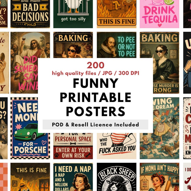 Vintage Meme Poster - Etsy