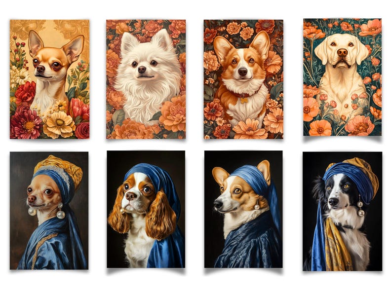 Vintage Royal Dog Portraits: Renaissance Pet Art (digital Prints) - Etsy