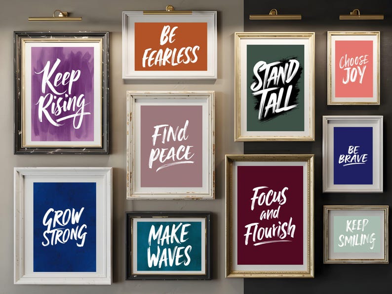 50 Motivational Quote Prints | Inspirational Wall Art Positive ...