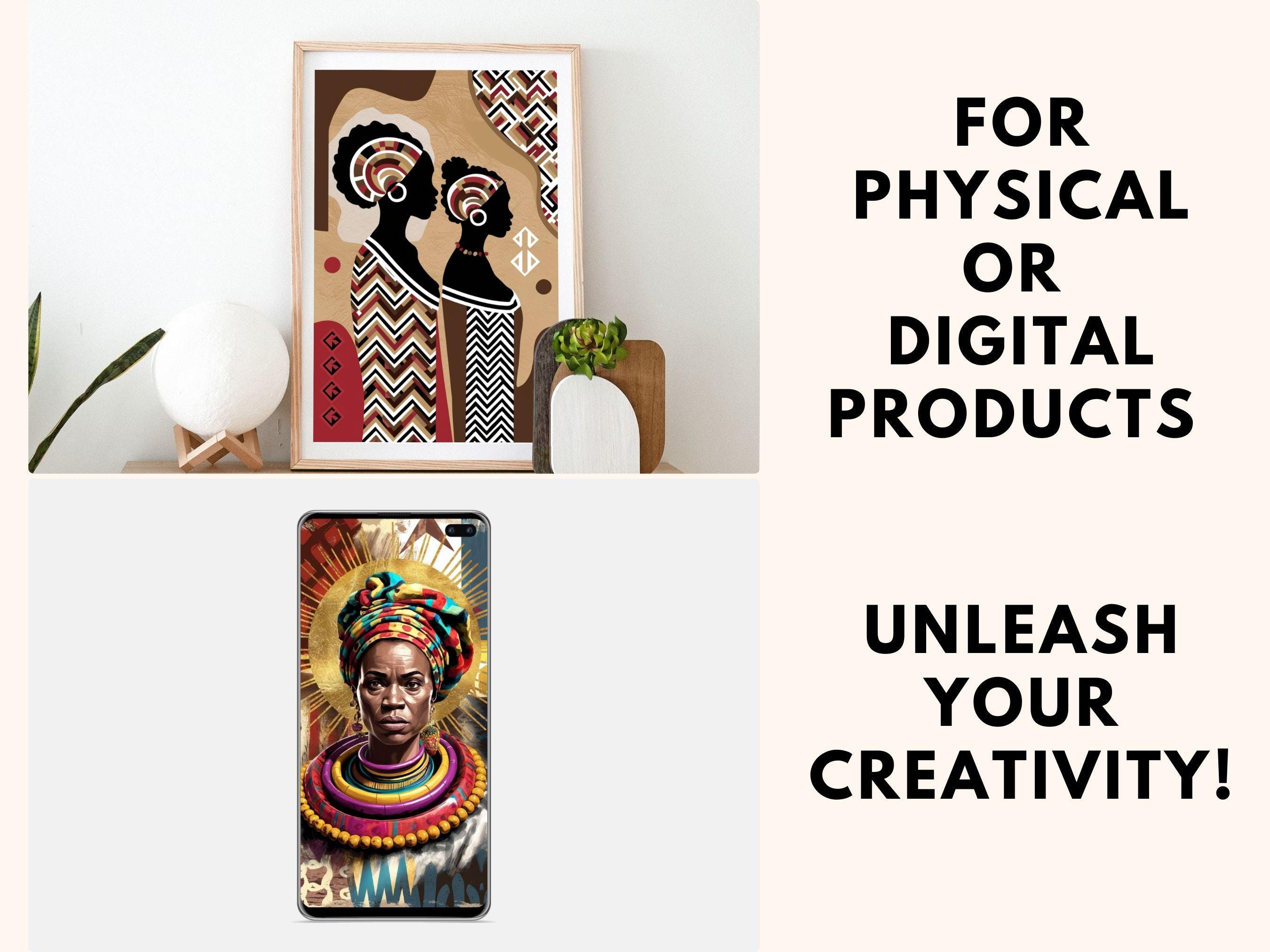 African Art Prints Bundle: 100+ Tribal Portraits (digital Download ...