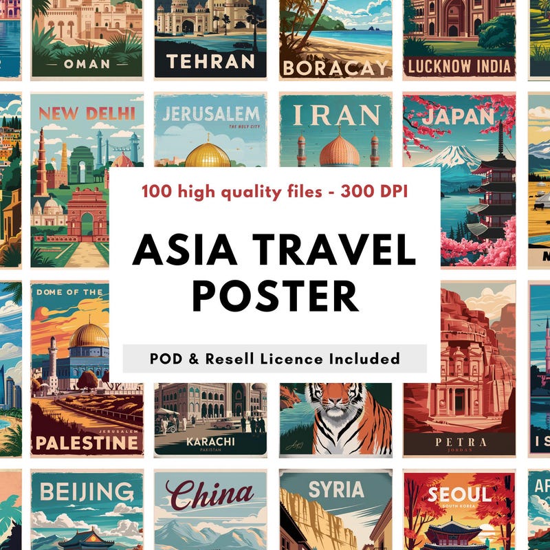 Vintage Asia Postcards - Etsy