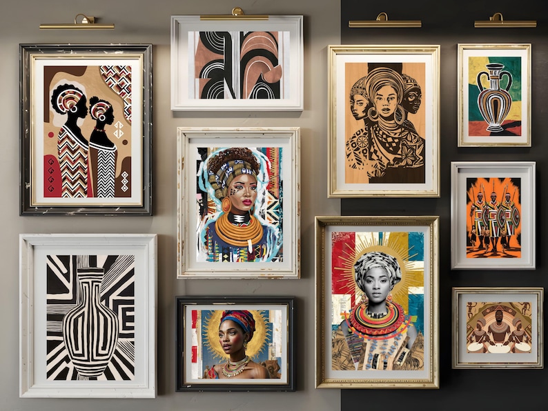 African Art Prints Bundle: 100+ Tribal Portraits (digital Download ...