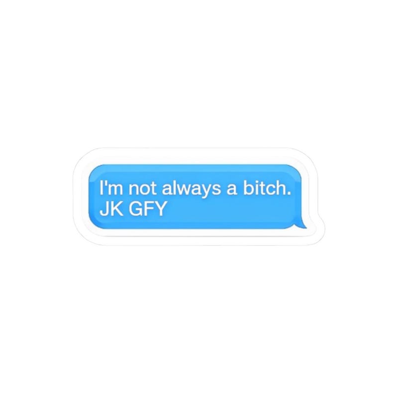 Swearing Cussy Stickers, Cuss Word Decals, Funny Adult Humor Laptop ...