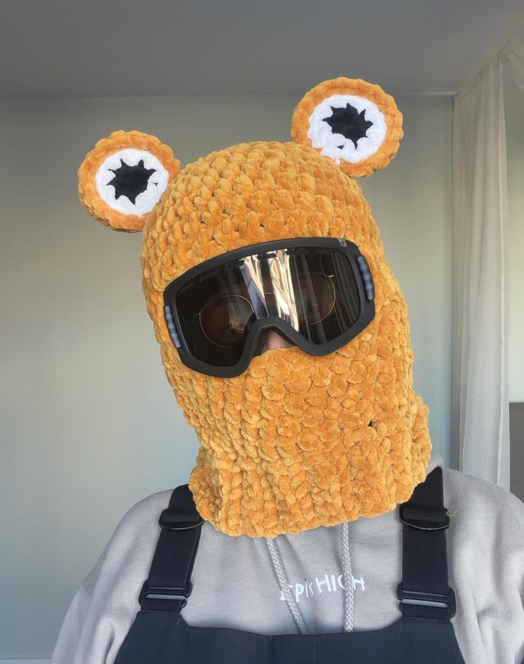 Toad Ski/snowboard Helmet Cover - Plush Balaclava - Etsy