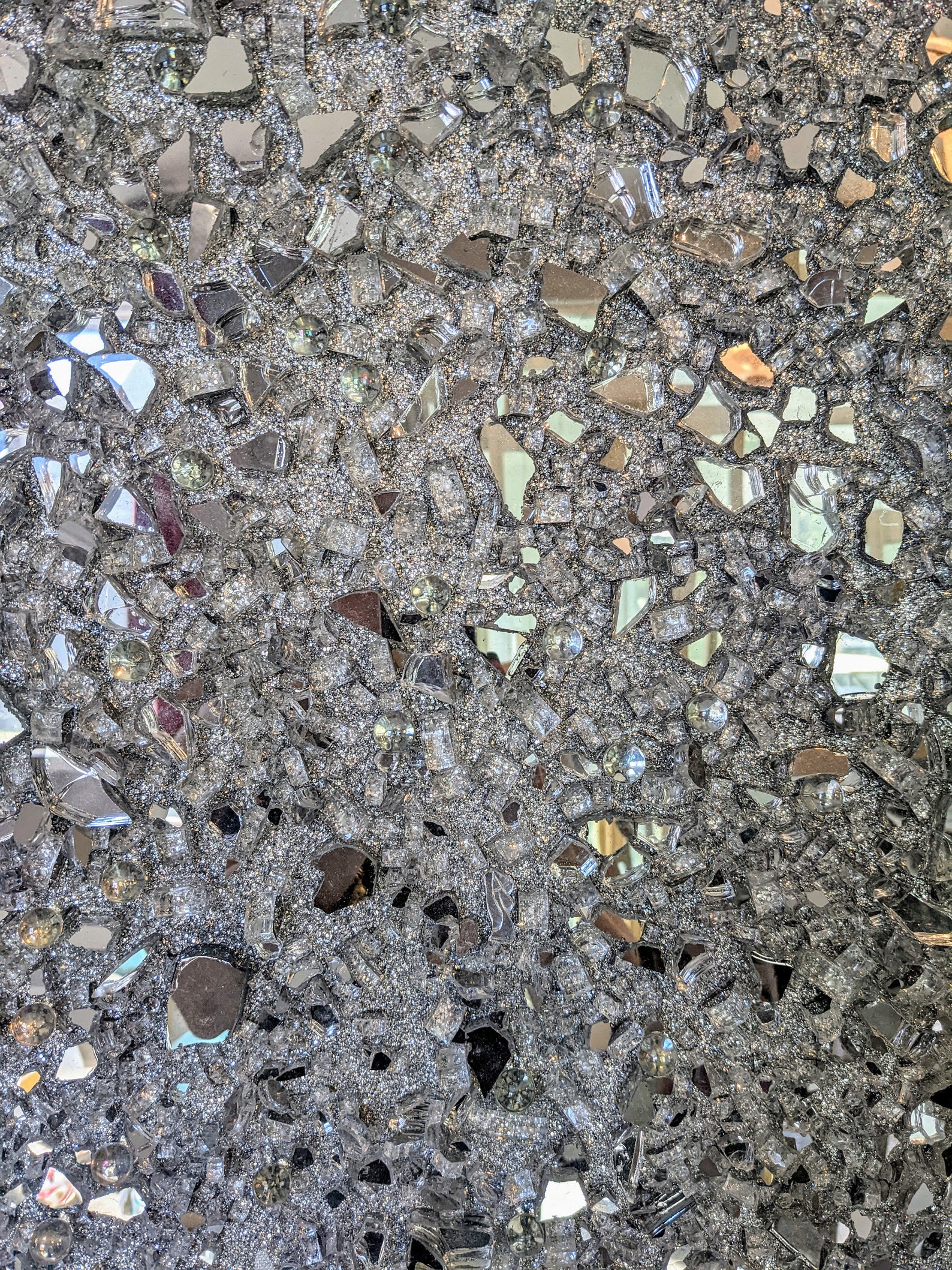 Stunning Silver Glam Glass Glitter Wall Art Silver Glitter - Etsy