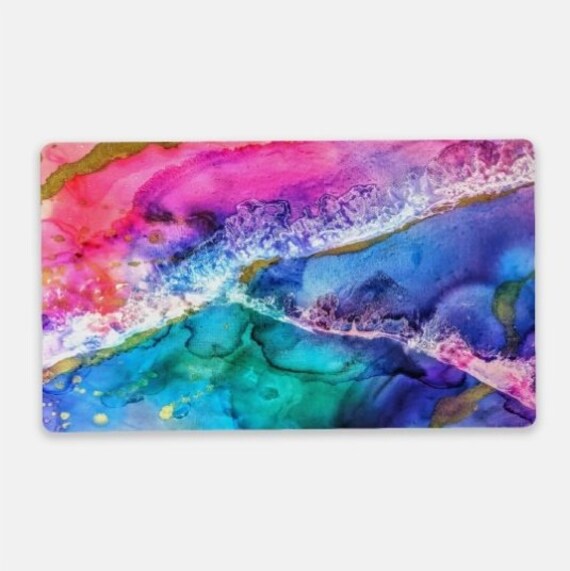 Desk Mat Large Mouse Pad Abstract Art Mousepad Coral Mouse - Etsy
