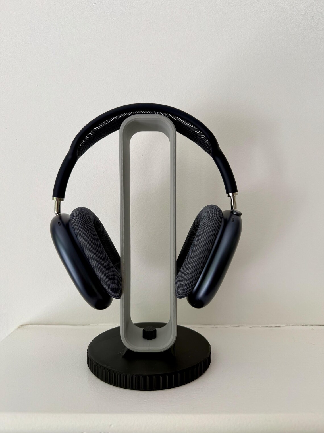 3D Printed Headphone Stand: Modern Wave Design, Tech Desk Organizer - Etsy