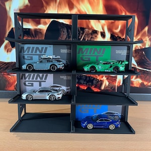 Mini GT 1/64 Scale Display Stand STL File – 8 Car Slots (digital ...
