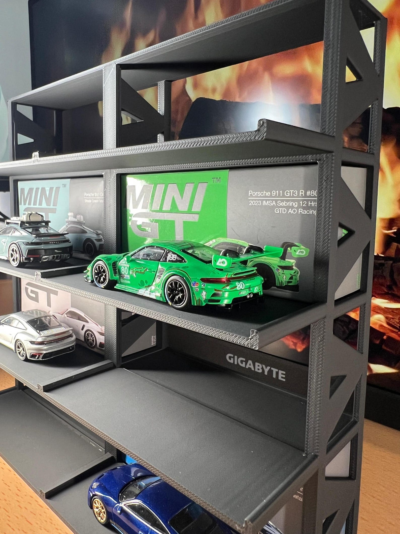 Mini GT 1/64 Scale Display Stand STL File – 8 Car Slots (digital ...