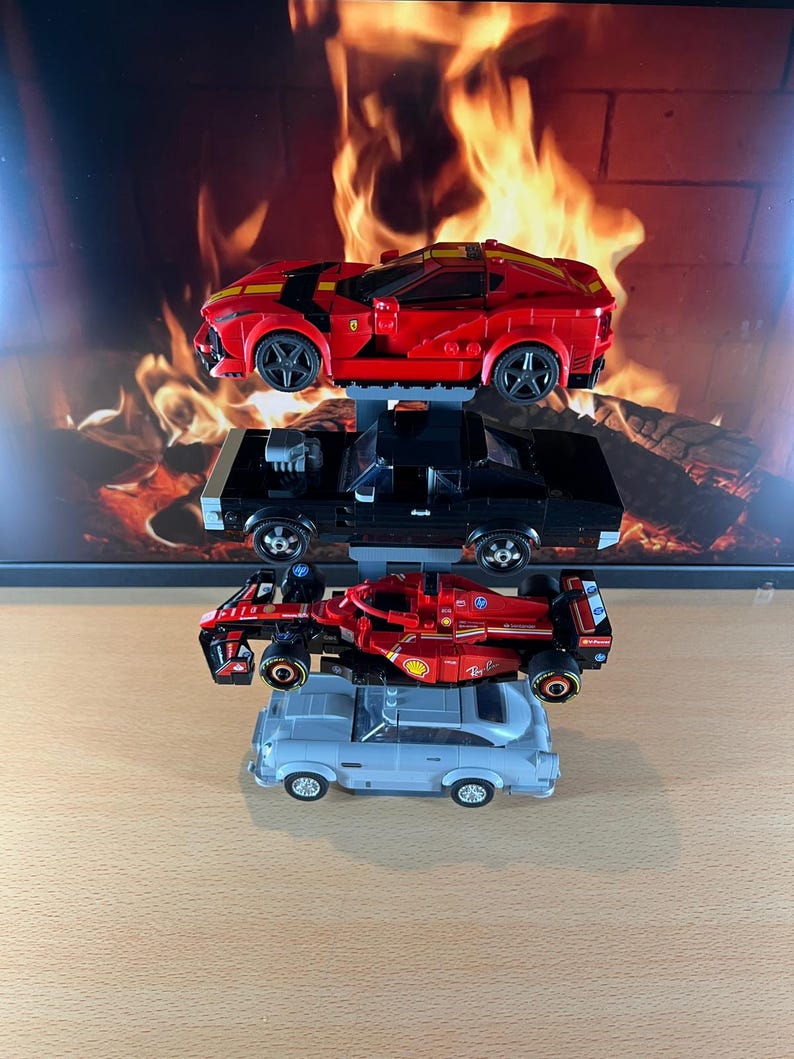 LEGO Speed Champions Car Display Stand | 4 Car Holder | 3D Printable ...