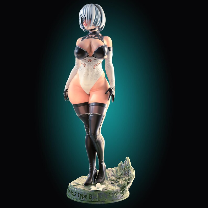 2B From Nier Automata - STL Model for Resin Printer Figure 3D Printing - High Quality Diorama - Etsy