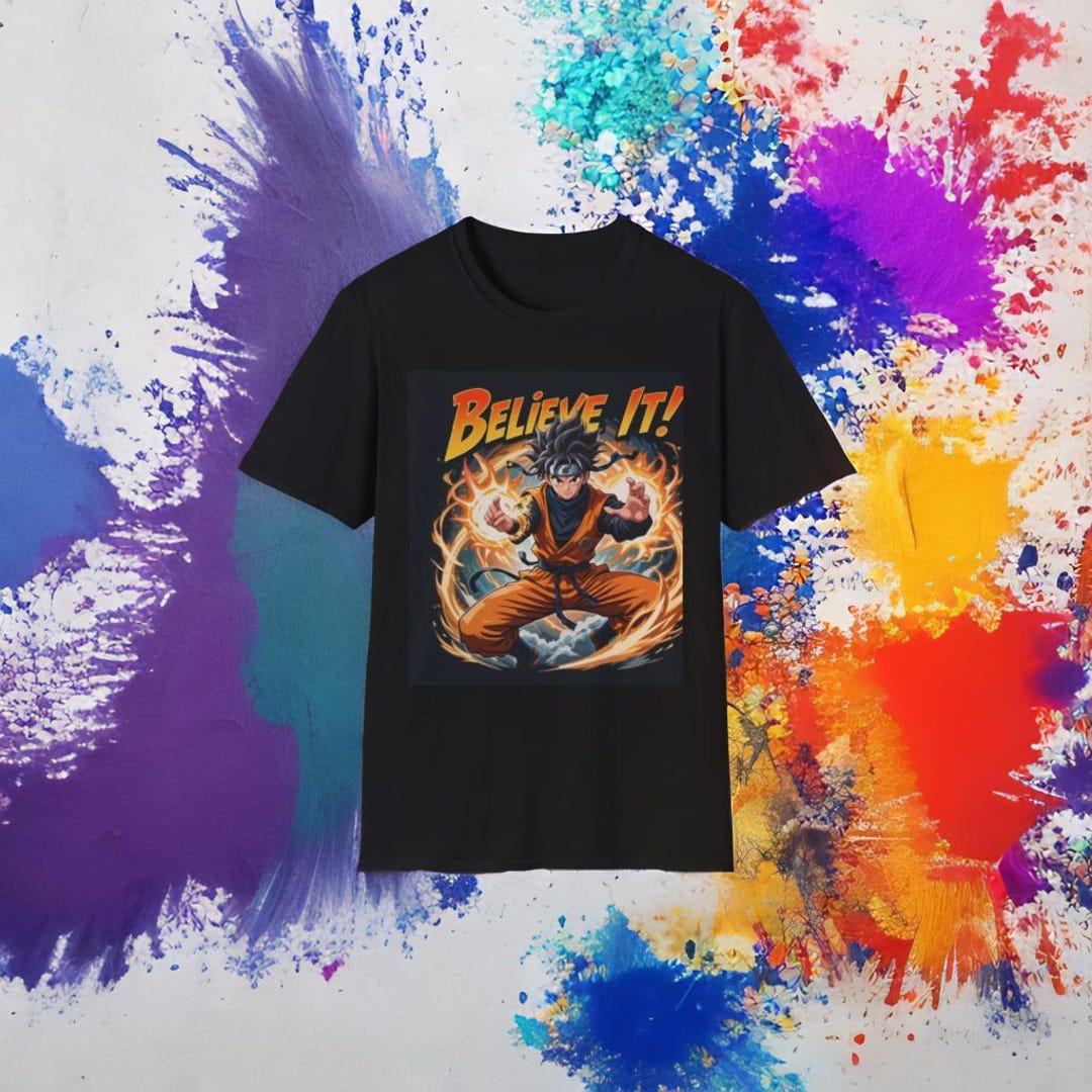 Naruto Anime Ninja Softstyle Tee | Dynamic Jutsu Design Shirt for Bold ...