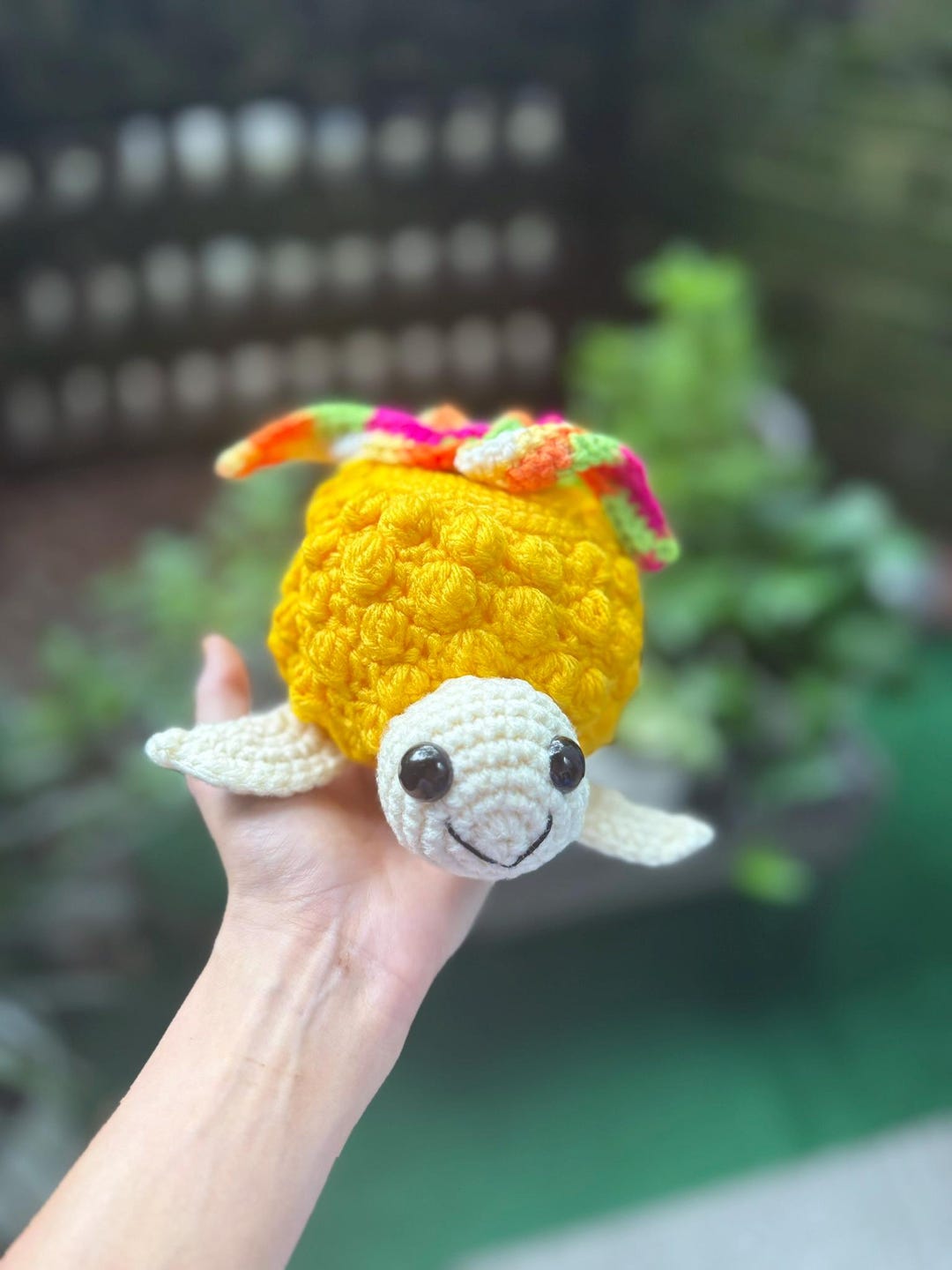 Crochet Pineapple Turtle Plushie - Etsy
