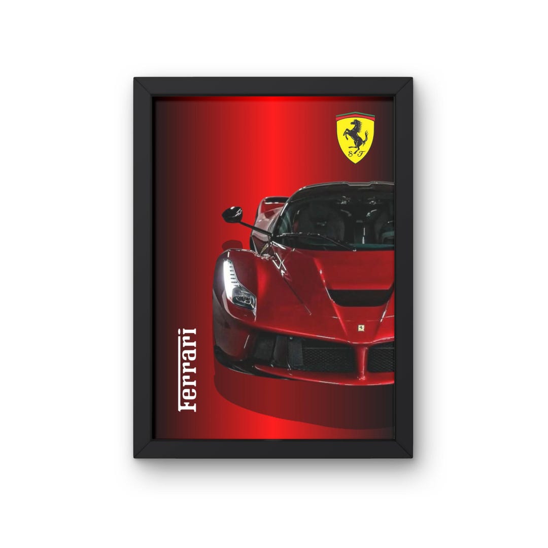Poster Ferrari Supercar Wall Art - Gift for Ferrari Fan | Digital ...