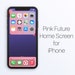 Pink Future 3D Shapes iPhone Lock Screen Home Screen Wallpaper Download ...