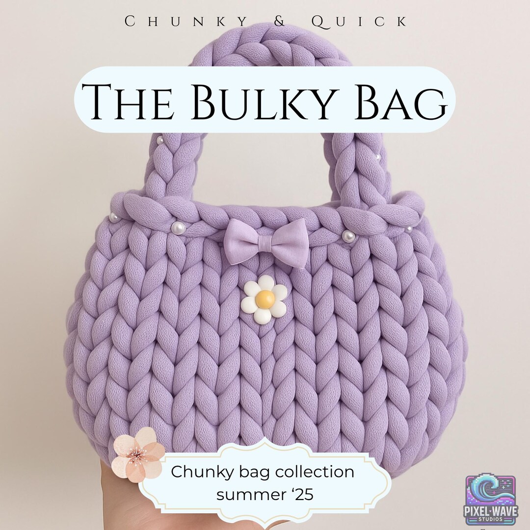 Bulky Bag Crochet Pattern PDF, Oversized Tote, Beginner Friendly ...