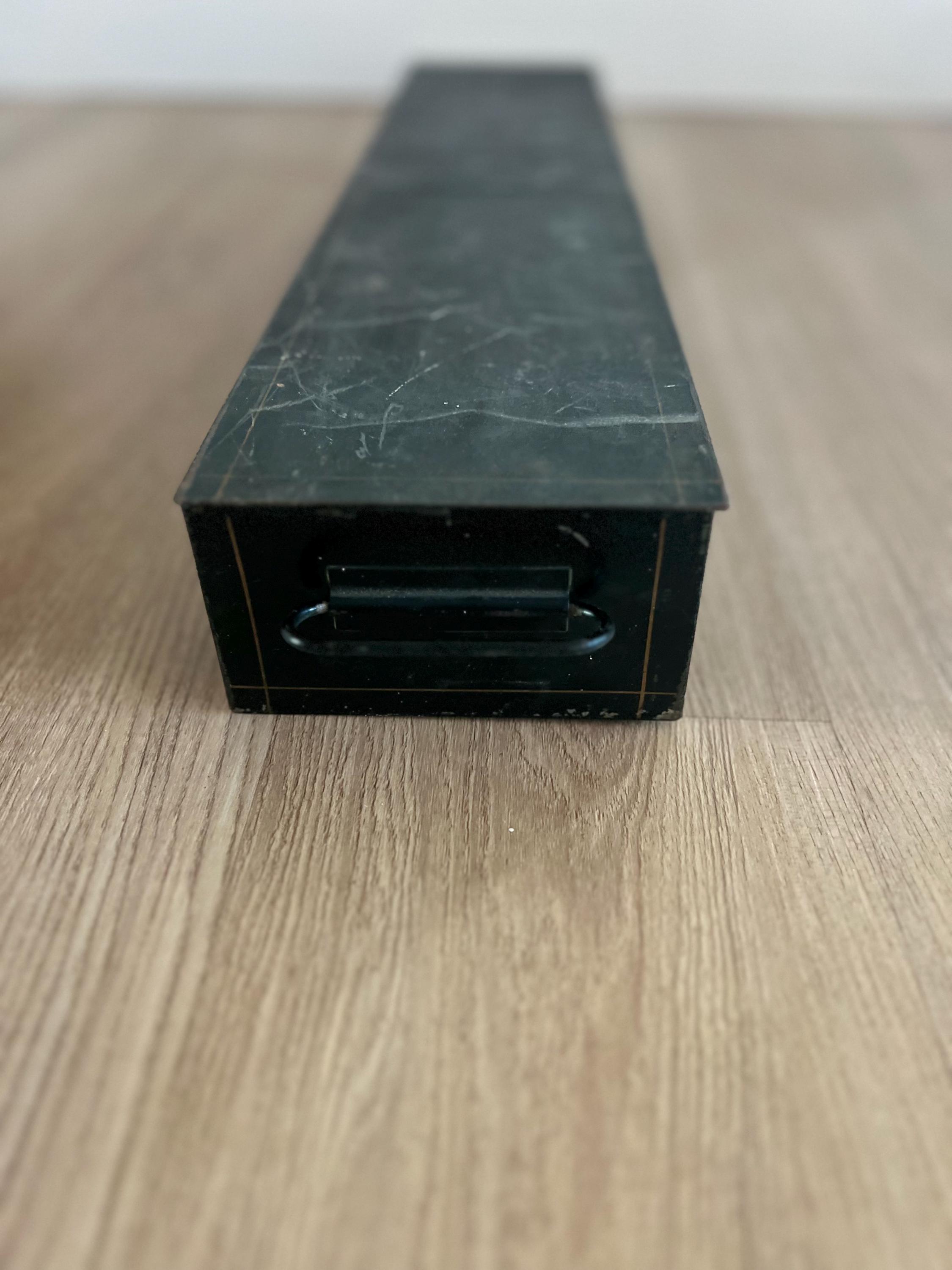 Vintage Black Metal Safety Deposit Box - Etsy