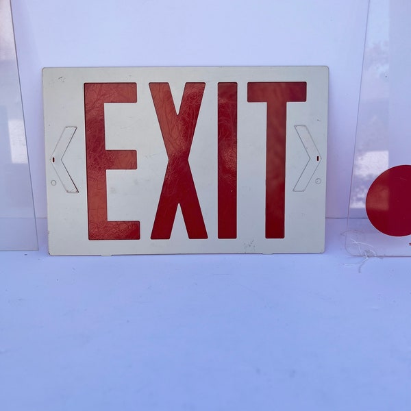 Vintage Exit Sign - Etsy