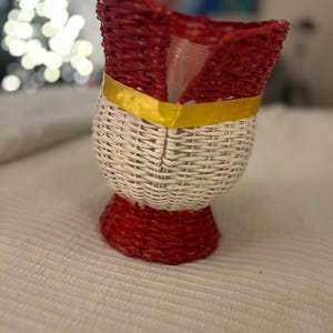 Vintage Wicker Nutcracker Planter - Etsy