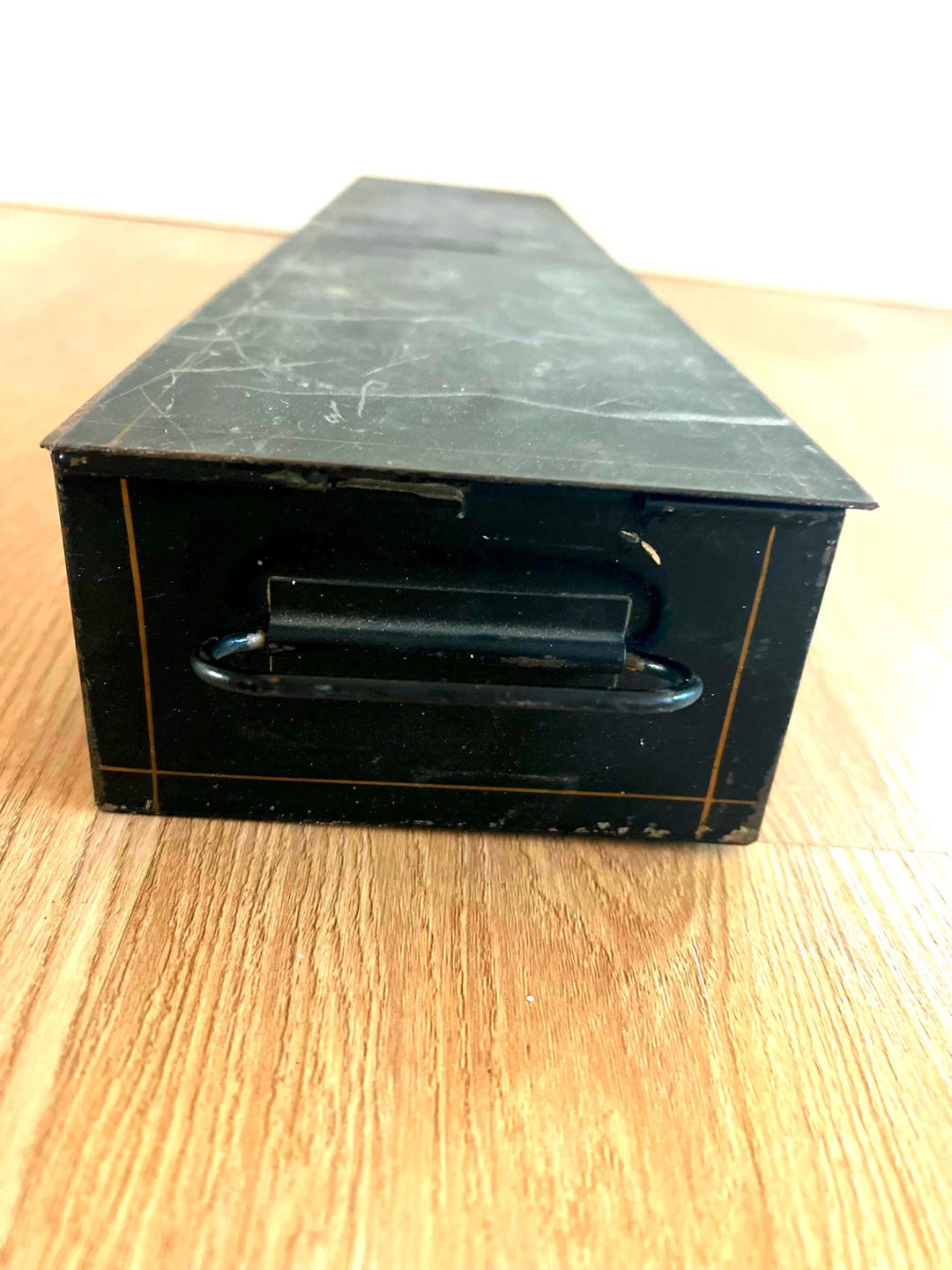 Vintage Black Metal Safety Deposit Box - Etsy