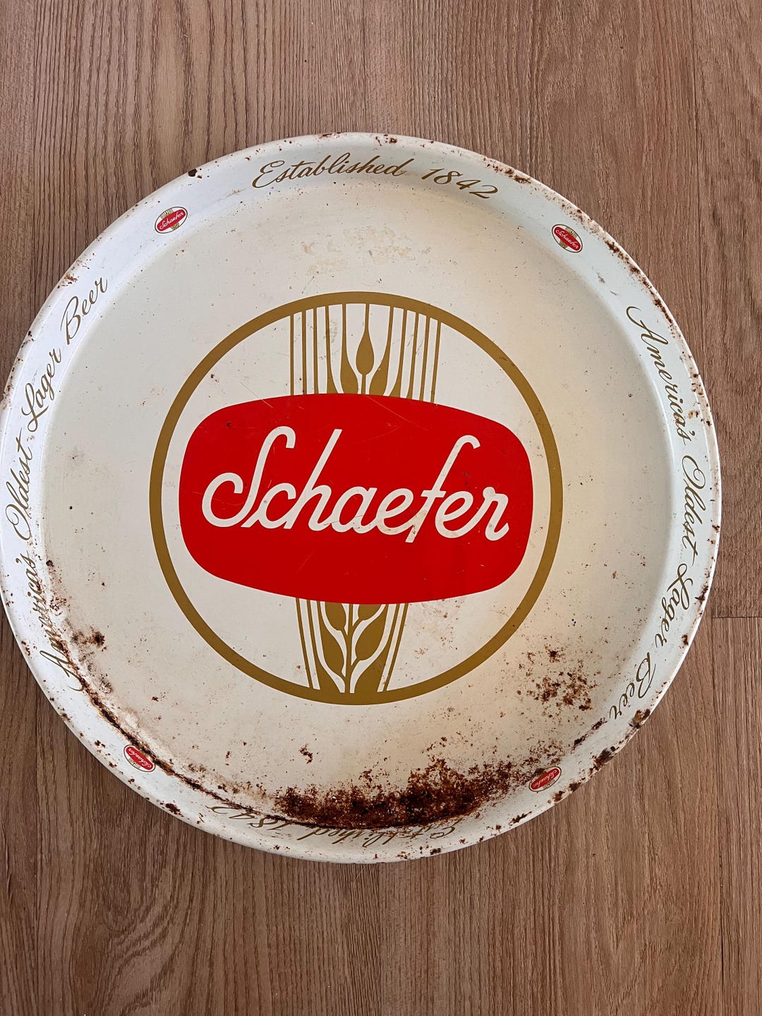 Vintage Schaefer Beer Lager Metal Tray - Etsy