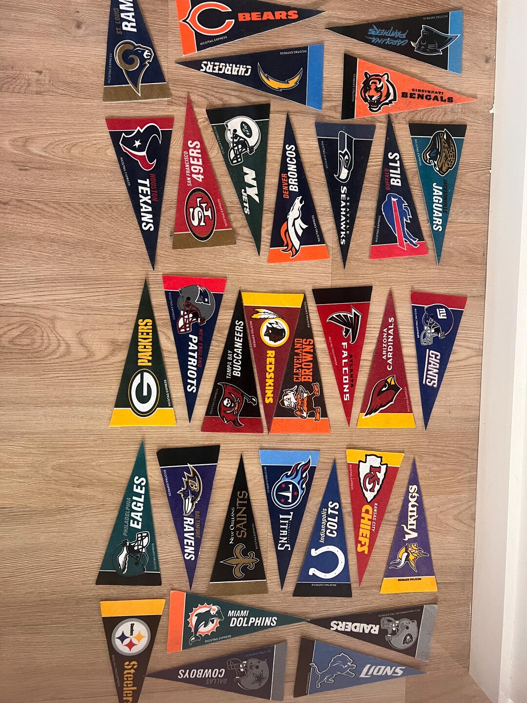 Vintage NFL Mini Pennant Set - Etsy