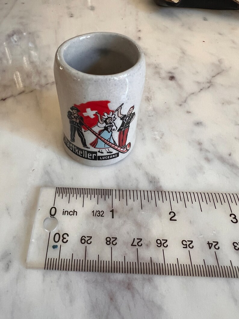 Vintage Shot Glass From Switzerland - Etsy