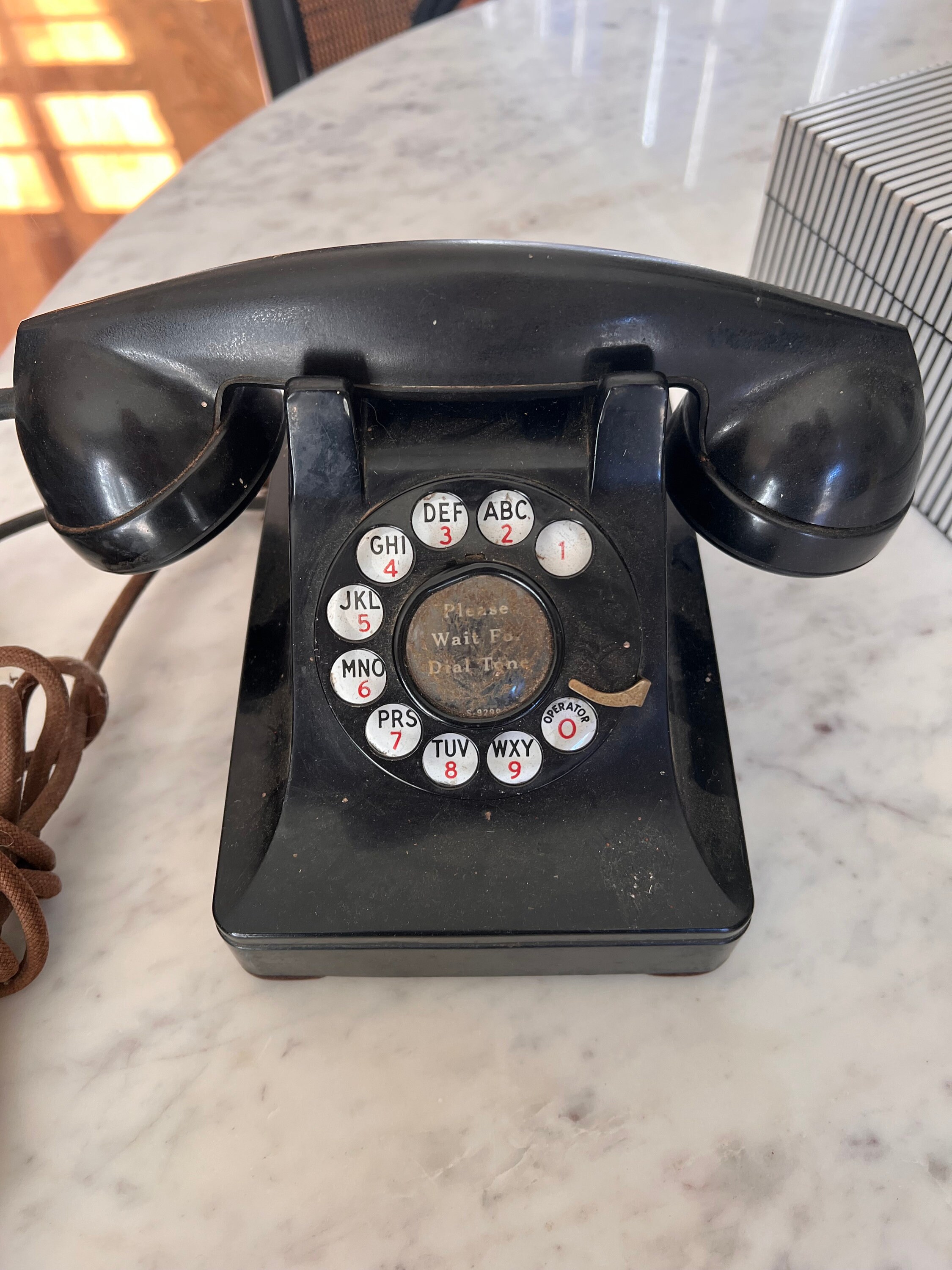 Vintage Black Art Deco Bakelite Rotary Phone. - Etsy
