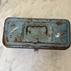 Vintage Union Chest Blue Tackle Box - Etsy