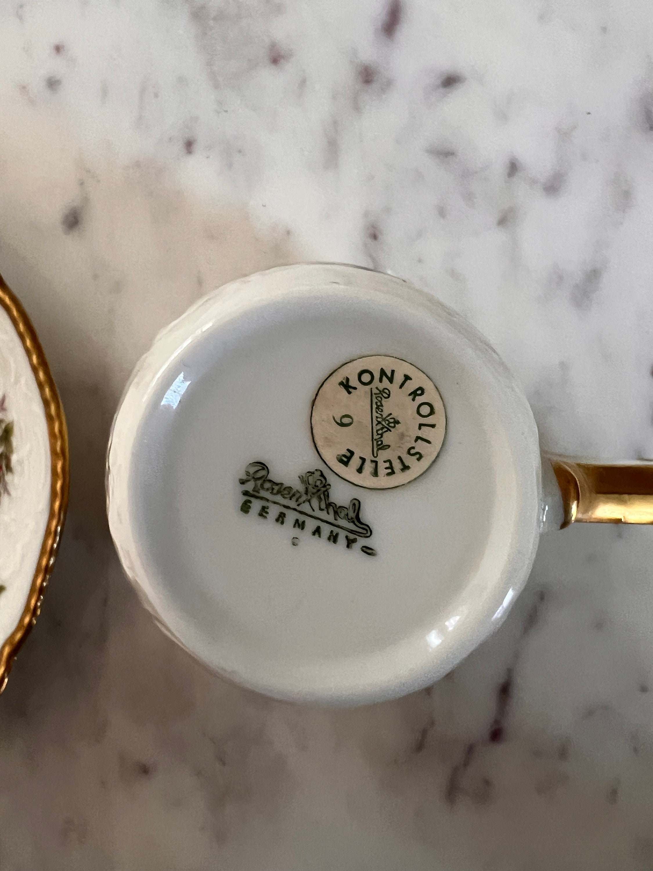 Vintage Rosenthal Tea Cup and Saucer - Etsy