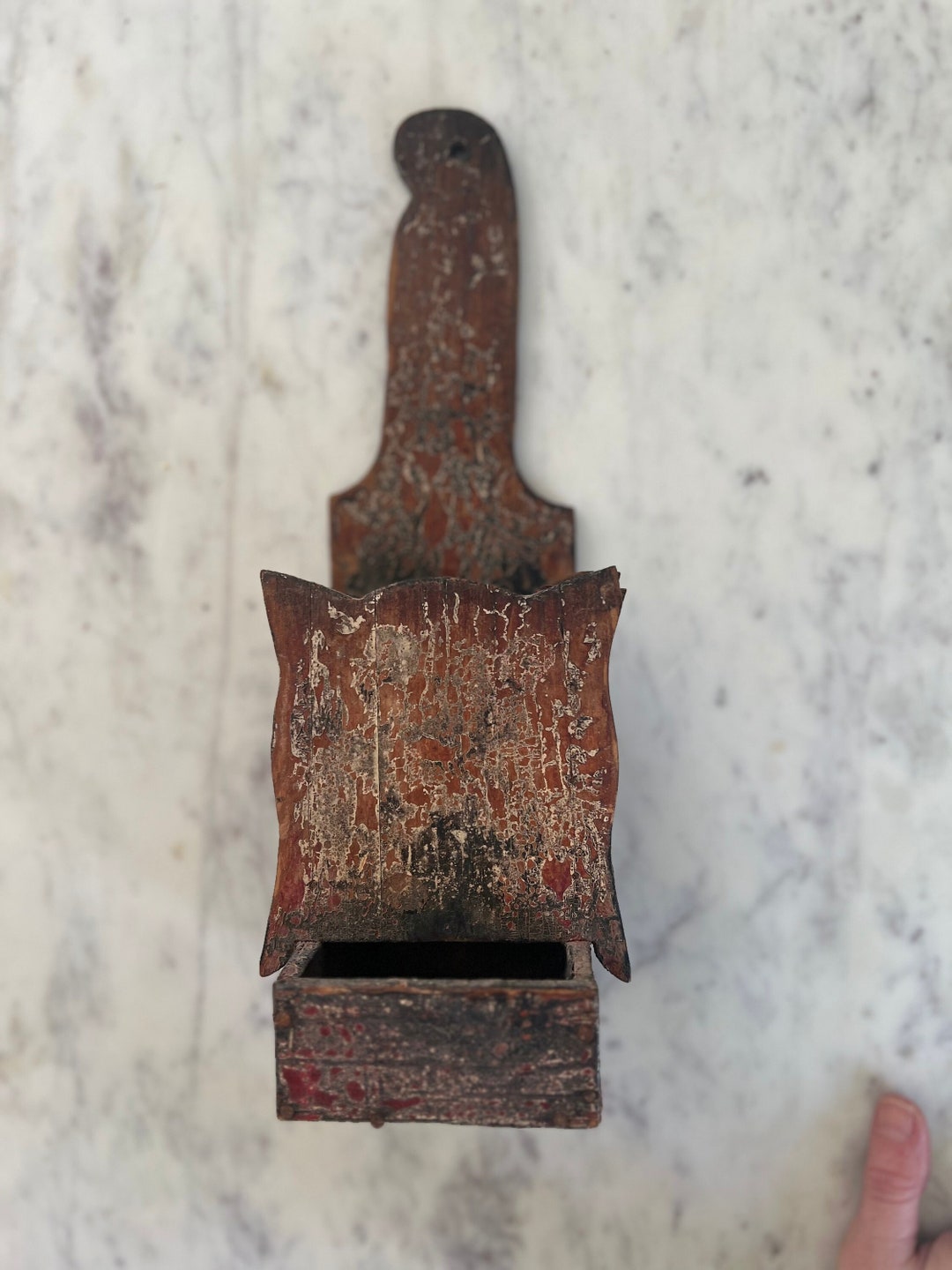 Antique Primitive Wooden Pipe Box - Etsy