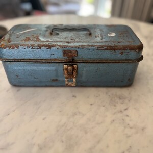 Vintage Union Chest Blue Tackle Box - Etsy