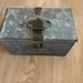 Vintage Gray Galvanized Metal Box - Etsy
