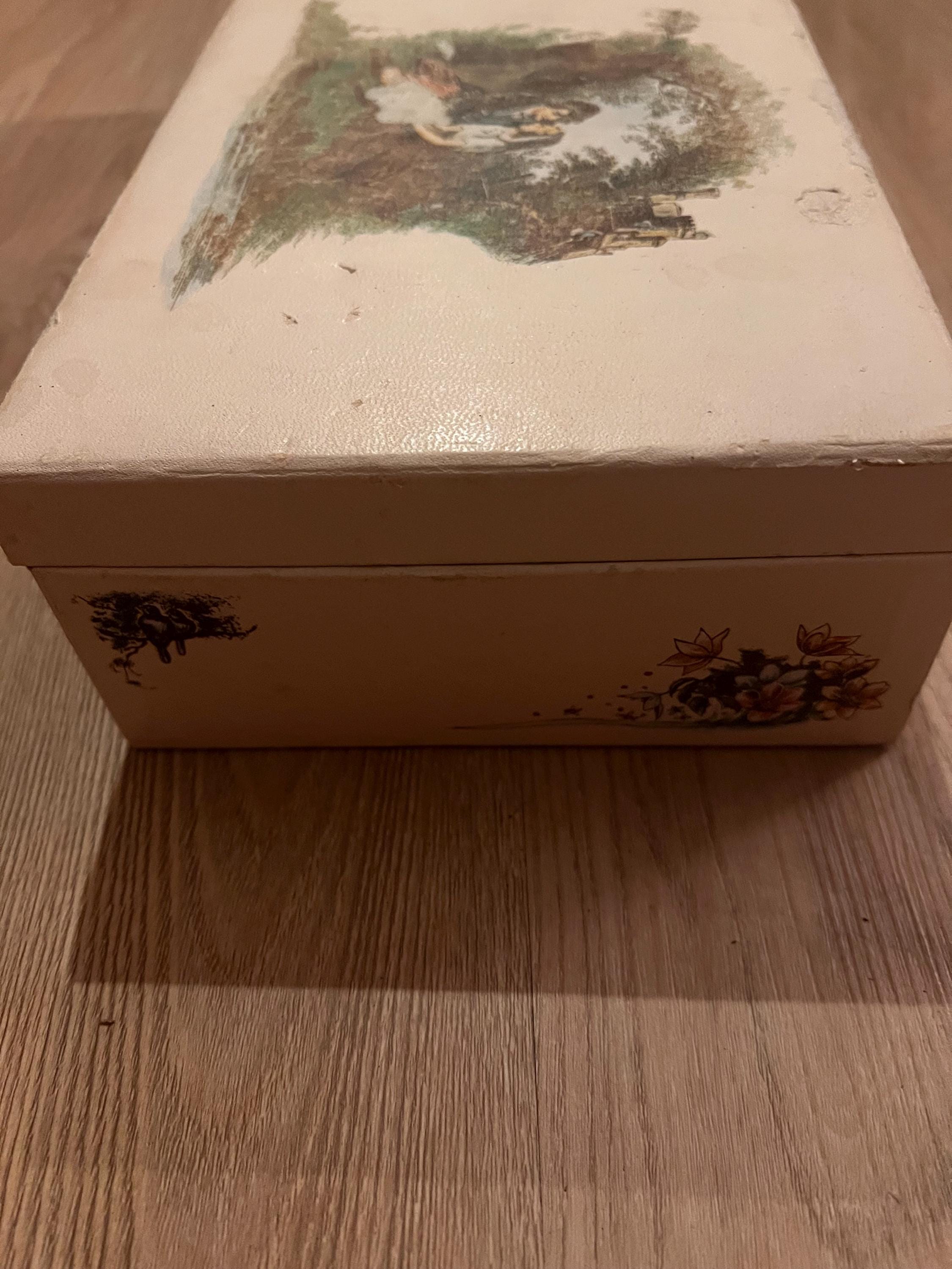 Vintage Edwardian Sewing Box - Etsy