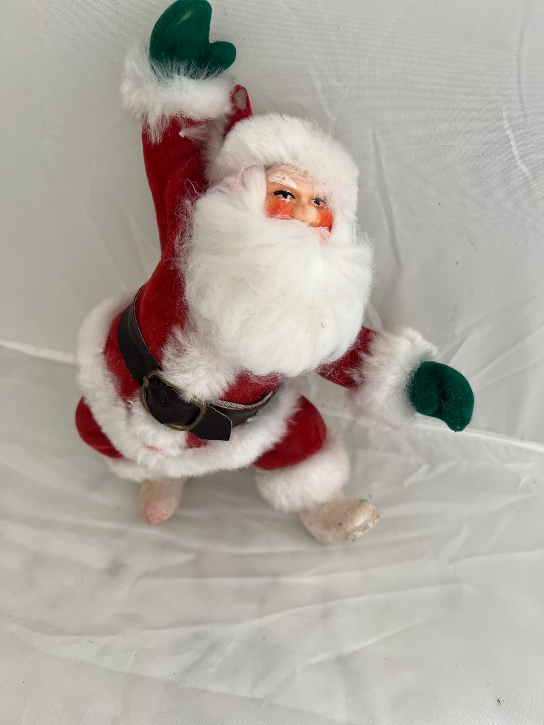 Vintage Dancing Santa Ornament - Etsy