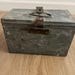 Vintage Gray Galvanized Metal Box - Etsy