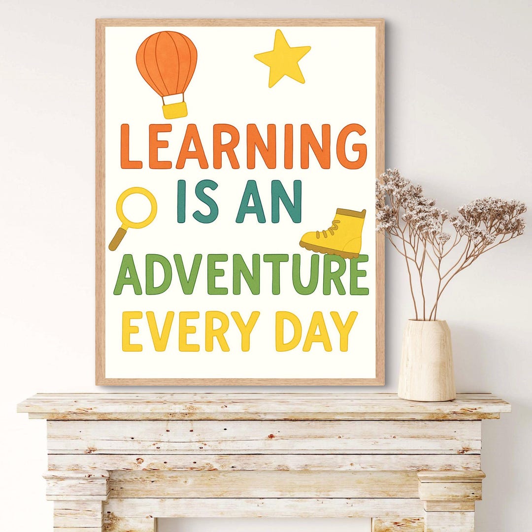 Motivational Progress Quote Poster: Kids Room, Nursery, Classroom ...
