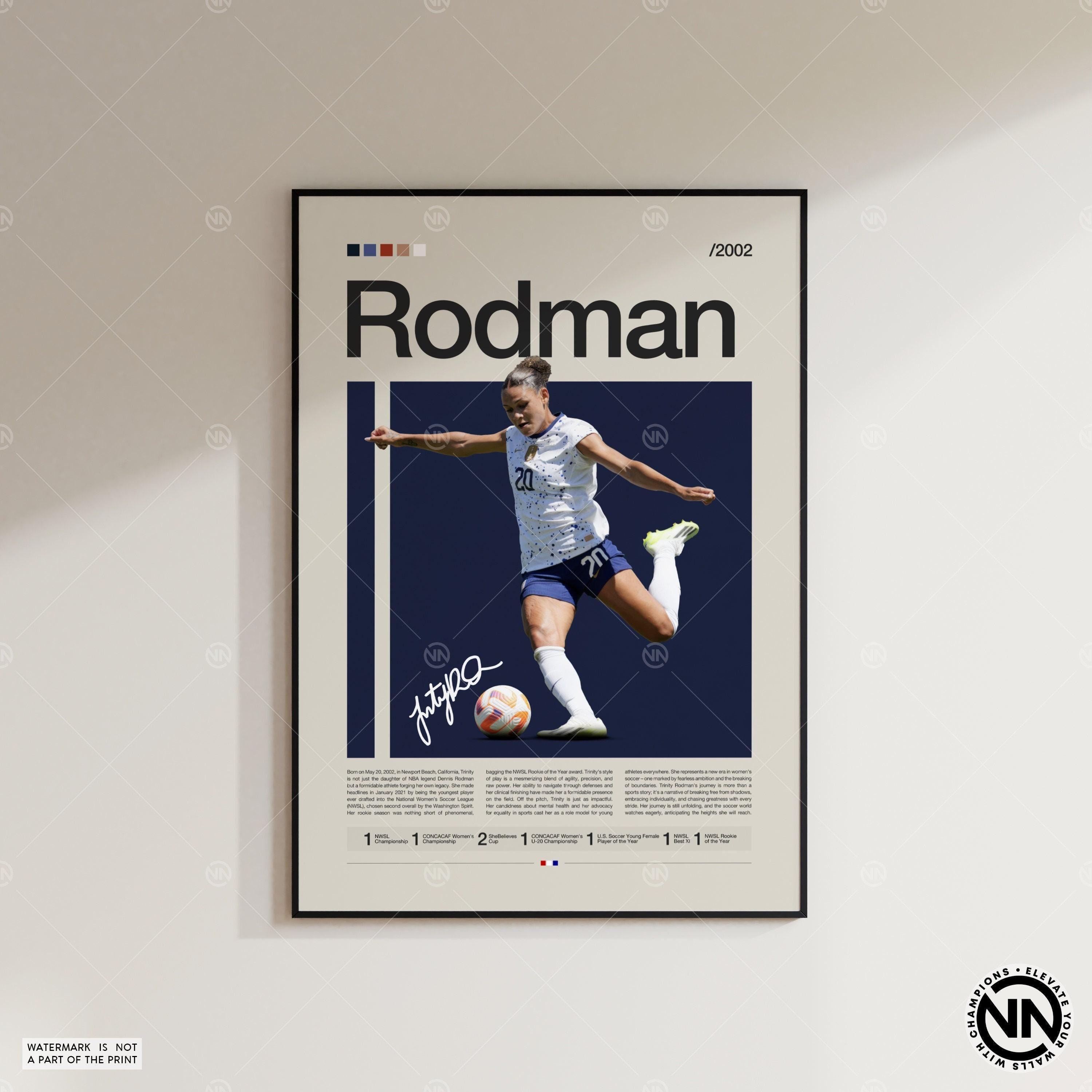 Trinity Rodman Poster, USWNT Poster, Washington Spirit Print, Sports ...