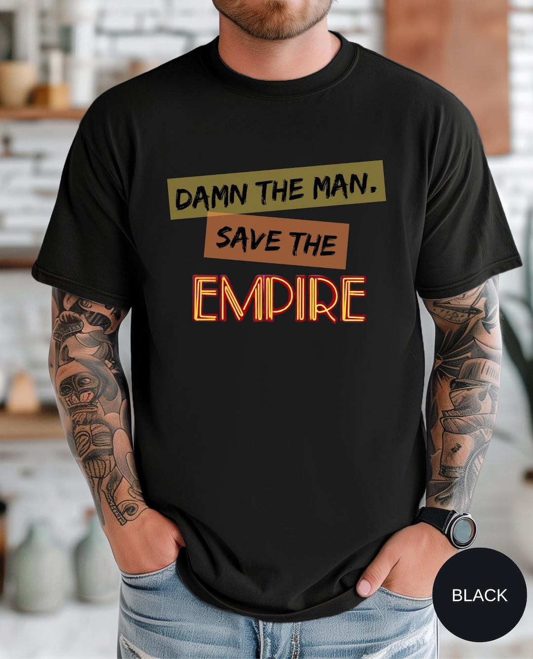 Damn the Man Save the Empire Shirt, Comfort Colors Graphic Tee - Etsy