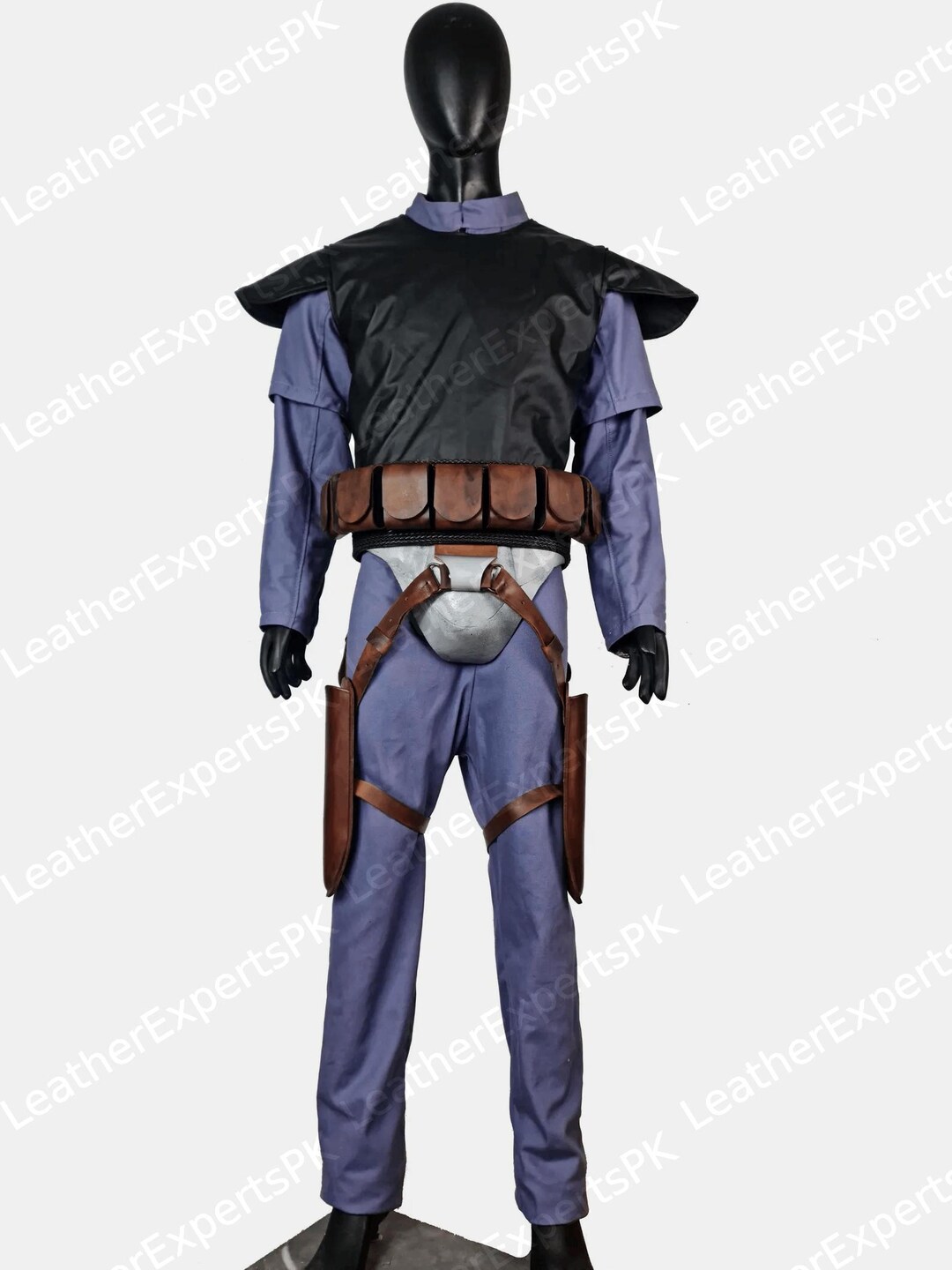 Inspired by Star Wars Mandalorian Jango Fett Costume With Leather and ...