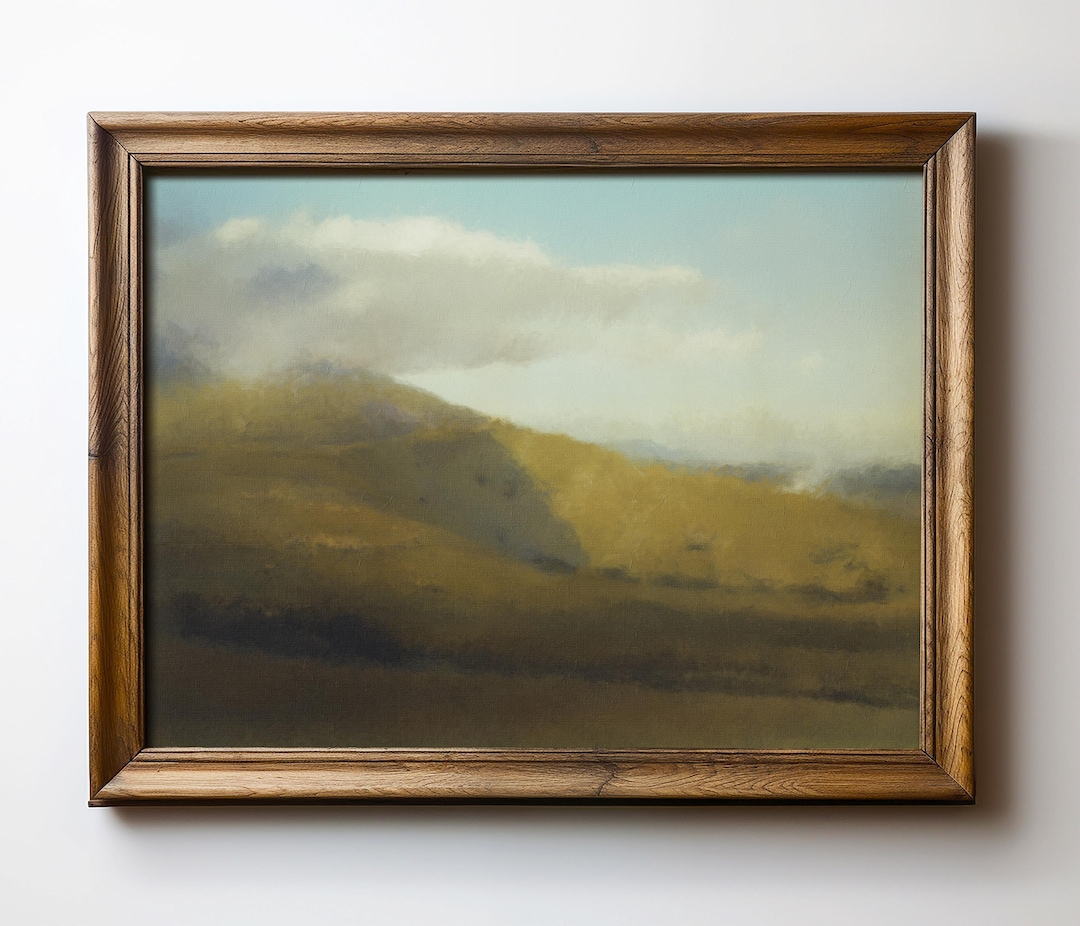 Minimalist Nature Scene in Earthy Tones - Printable Rustic Wall Art ...