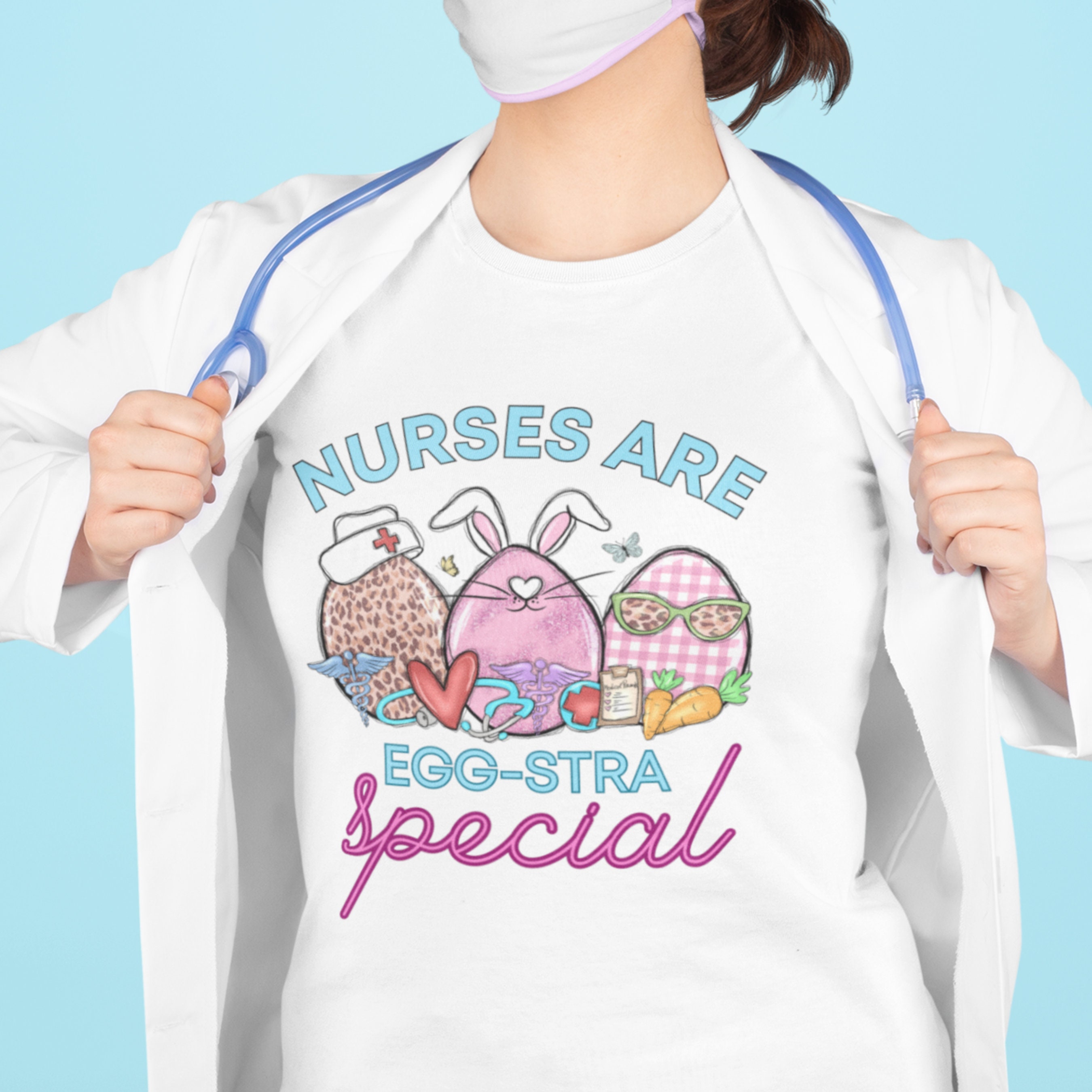 Easter Nurse T-shirt, Nurses Are Egg-stra Special, Medical Bunny Nurse ...